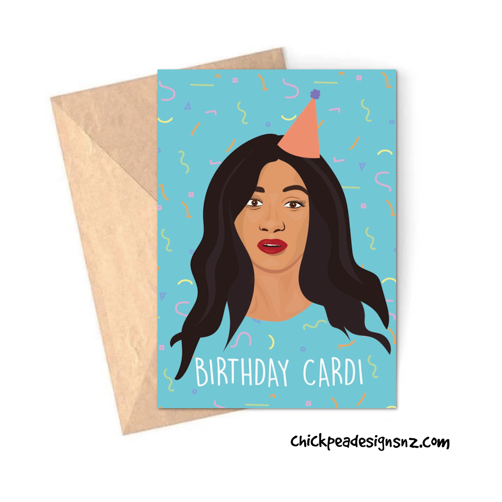 Birthday Cardi Card – Chick Pea Designs